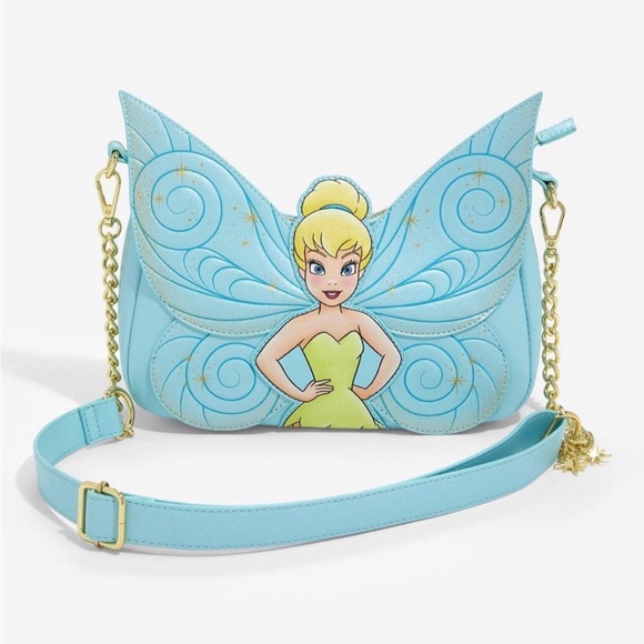 Loungefly | Bags | Loungefly Collector Tinkerbell Blue Crossbody Bag ...